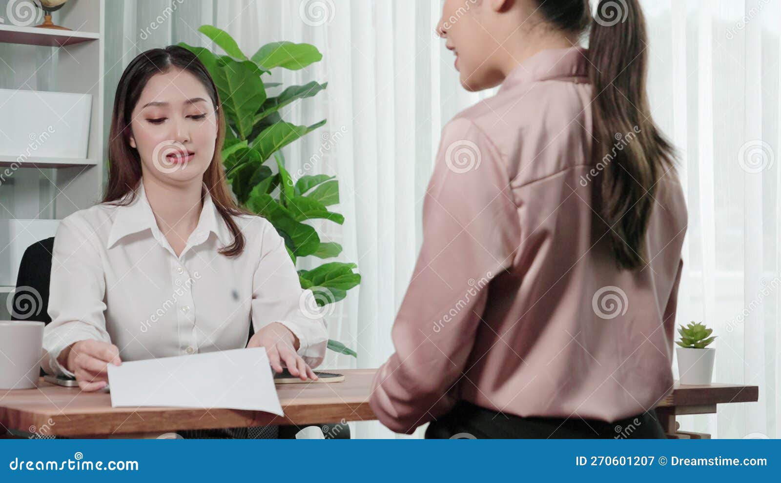 Young and Enthusiastic Candidate Interview with HR Manager in Office ...