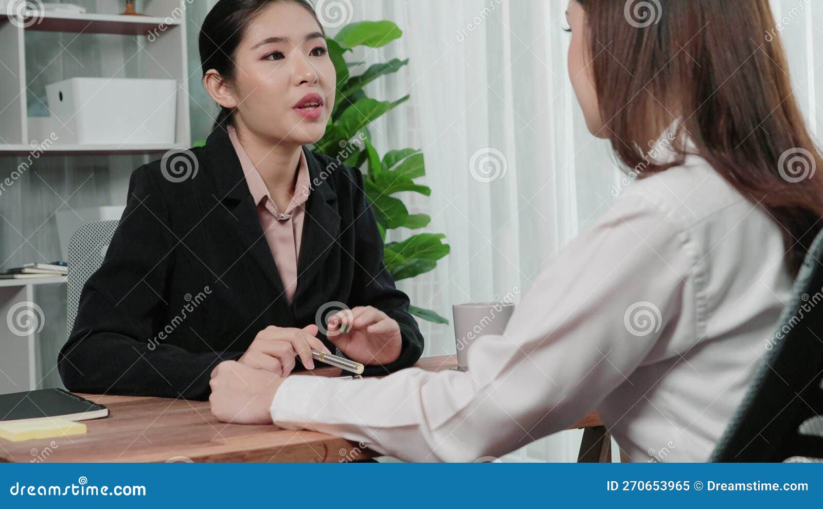 Young and Enthusiastic Candidate Interview with HR Manager in Office ...