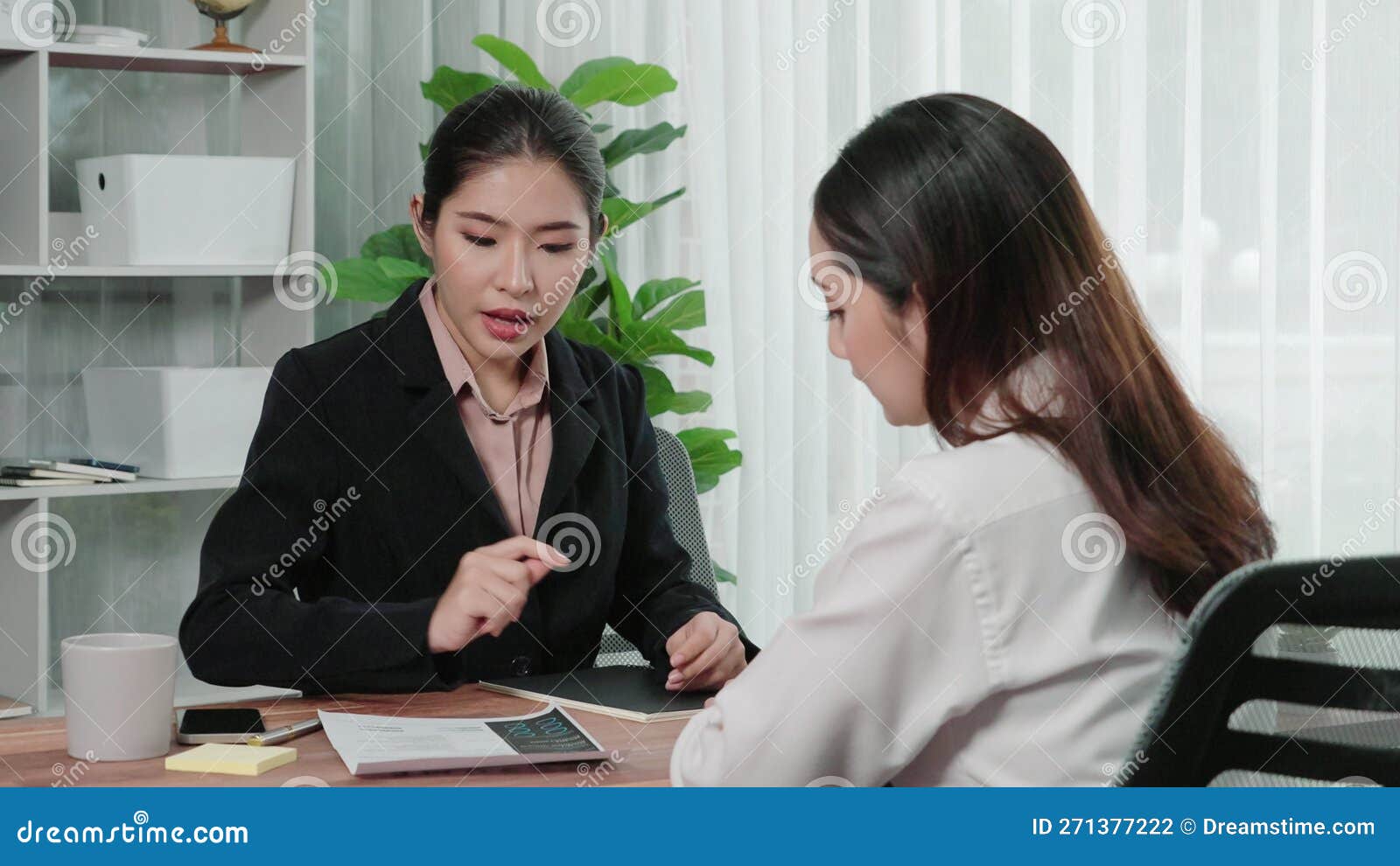 Young and Enthusiastic Candidate Interview with HR Manager in Office ...