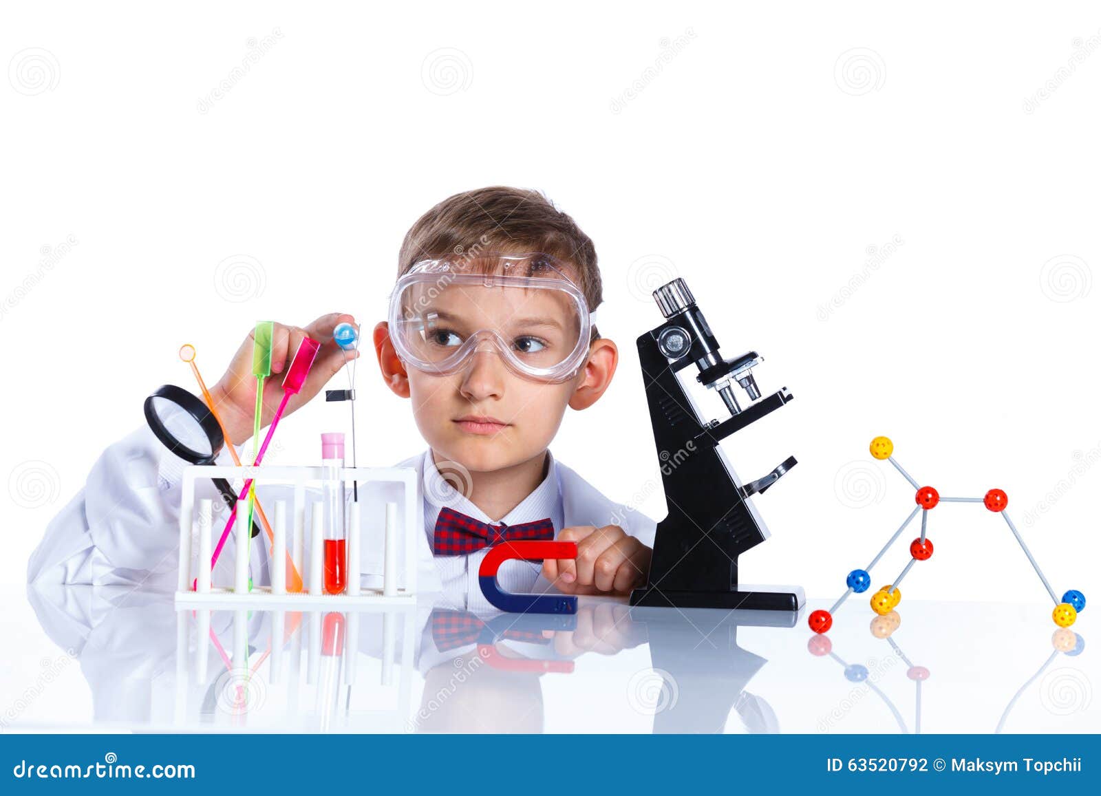 Young enthusiastic Chemist stock photo. Image of protective - 63520792