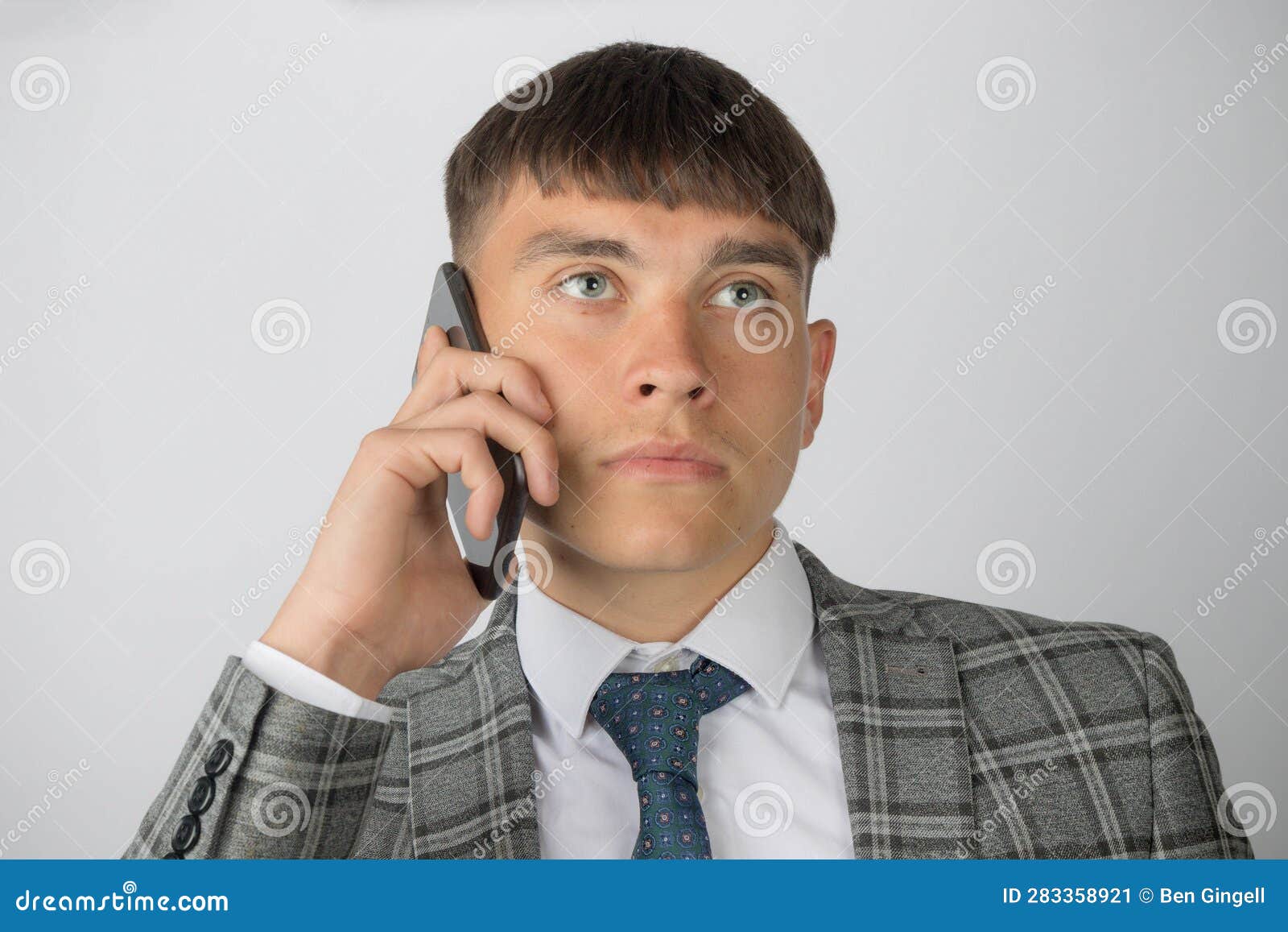 In a suit and tie stock image. Image of male, occupation - 283358921