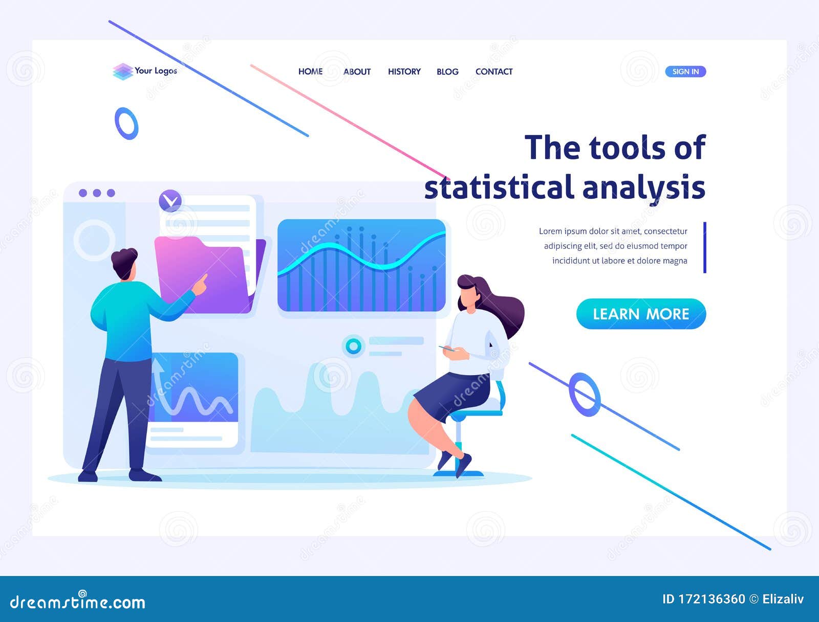 Young Entrepreneurs Testing Statistical Analysis Tools on a Tablet ...