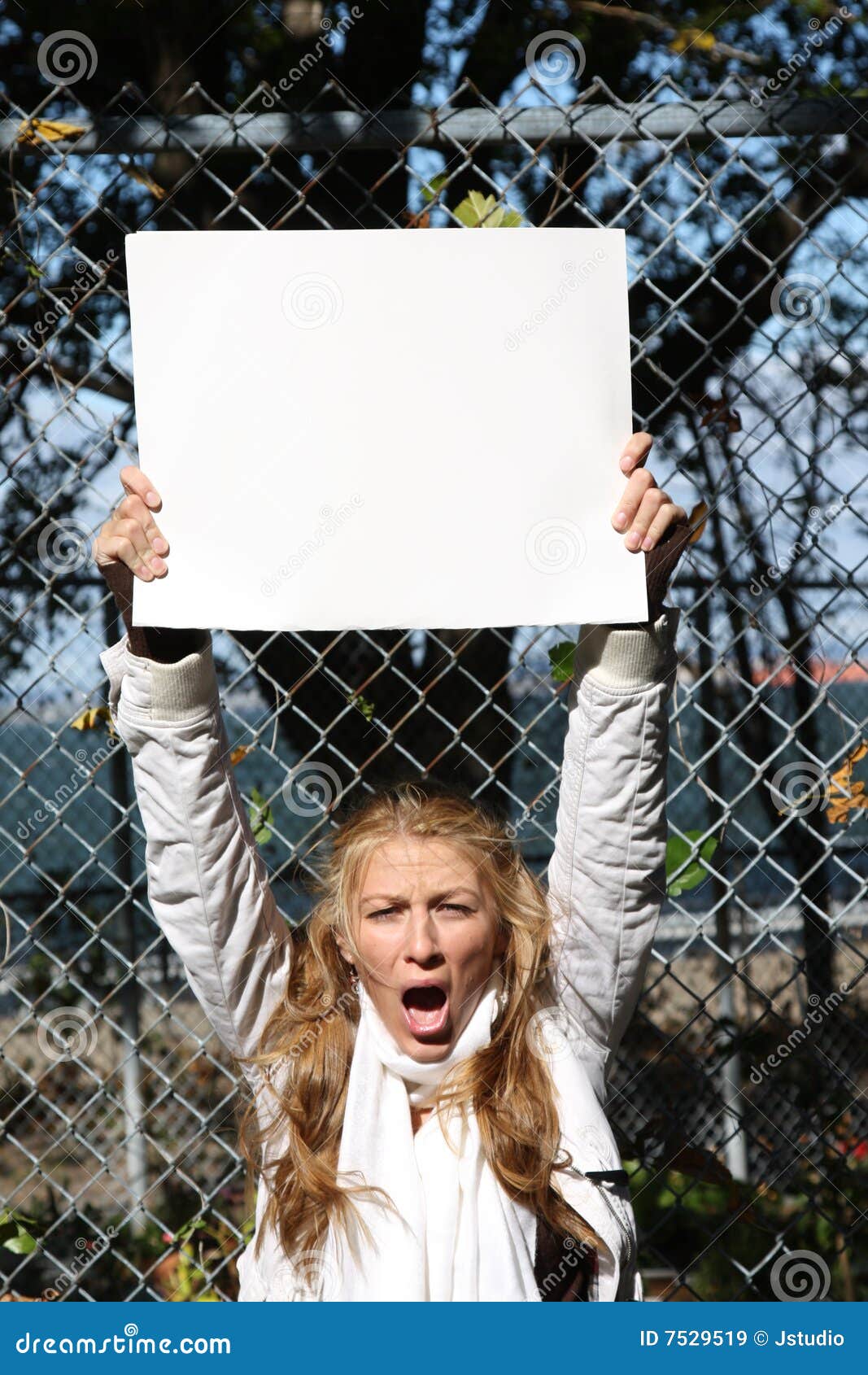 Young Environmentalist Girl Stock Image - Image of blue, female: 7529519
