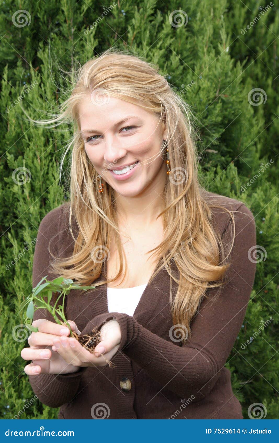 Young Environmentalist Girl Stock Photo - Image of growth, eyes: 7529614