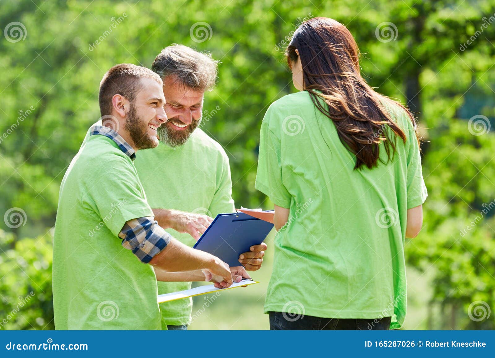 Young Environmentalist Team is Happy Stock Photo - Image of nature ...