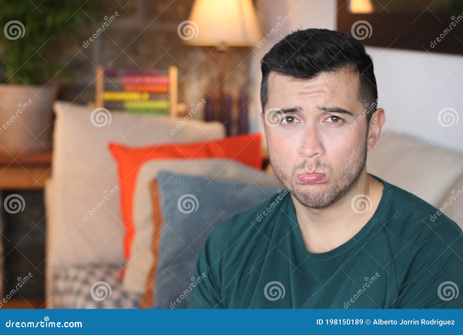 Young Ethnic Man with Envious Expression Stock Image - Image of crying ...