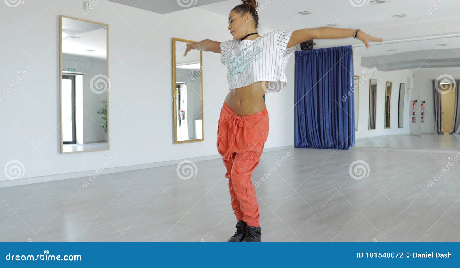Graceful dancer in studio stock photo. Image of performing - 101540072