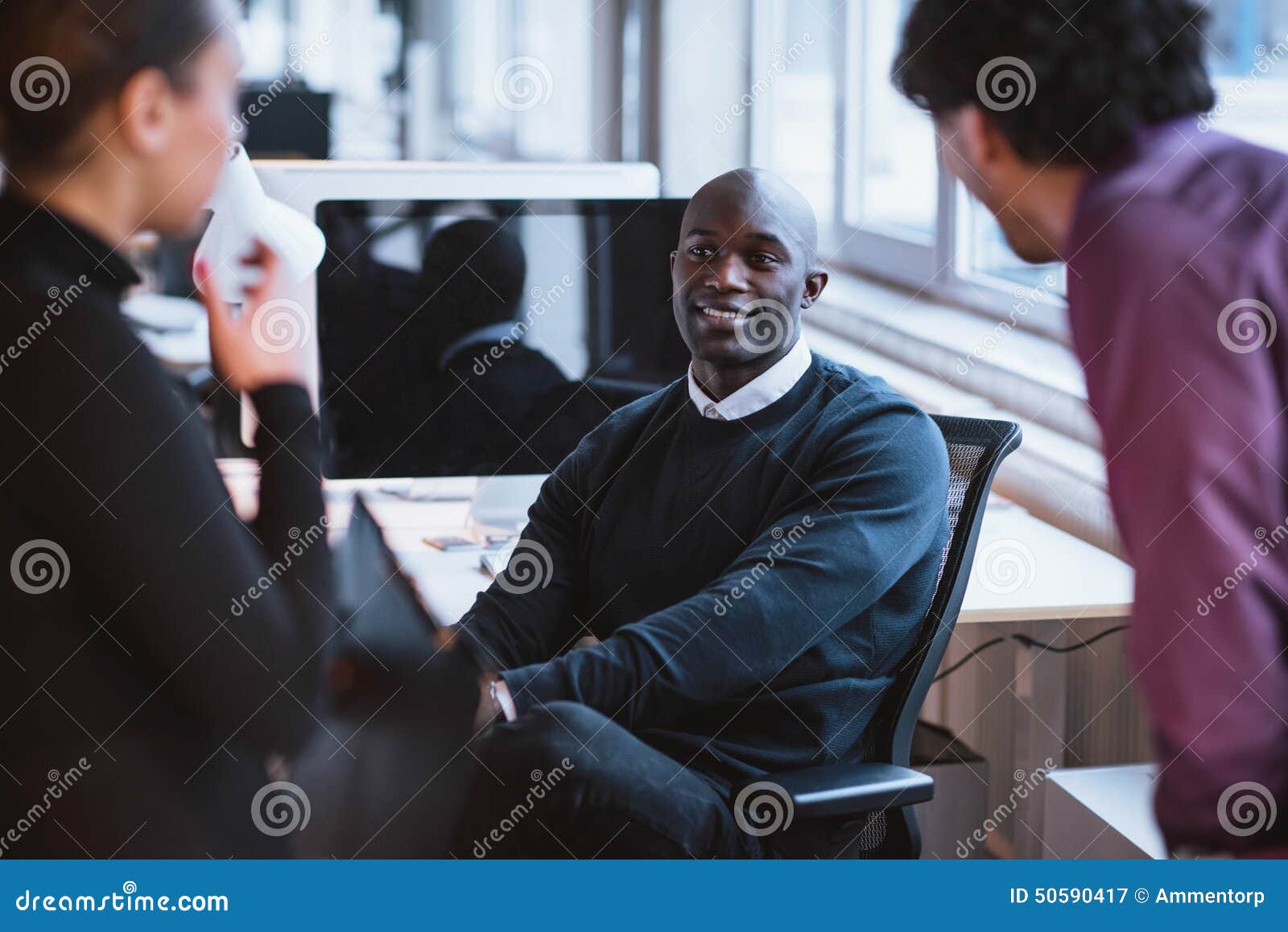 Young executives at work stock image. Image of businessman - 50590417