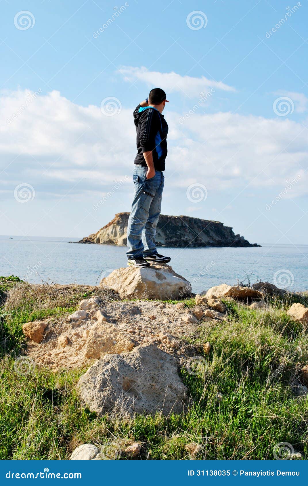 Young explorer stock image. Image of admire, landscape - 31138035