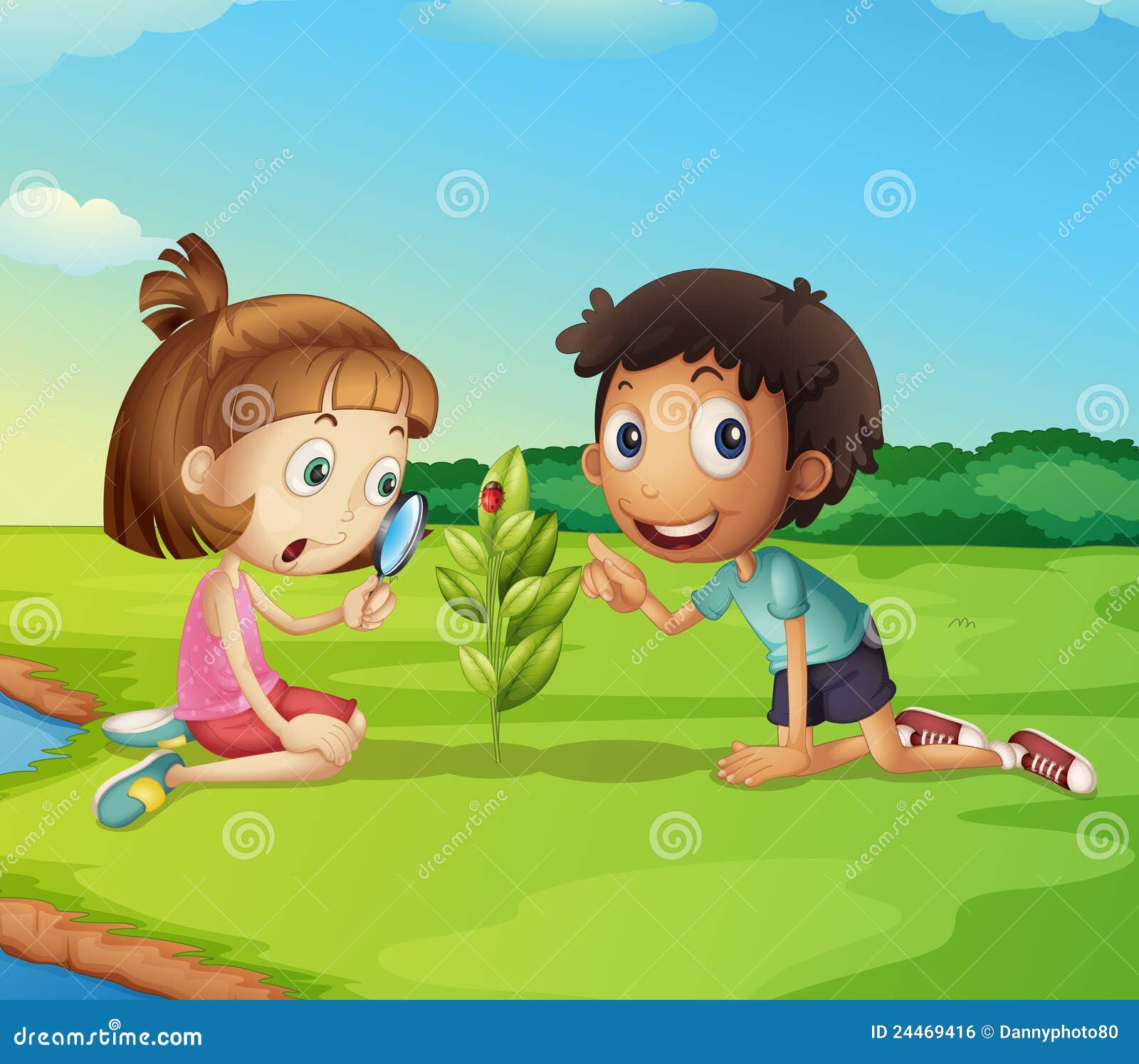 Young explorers stock vector. Illustration of children - 24469416