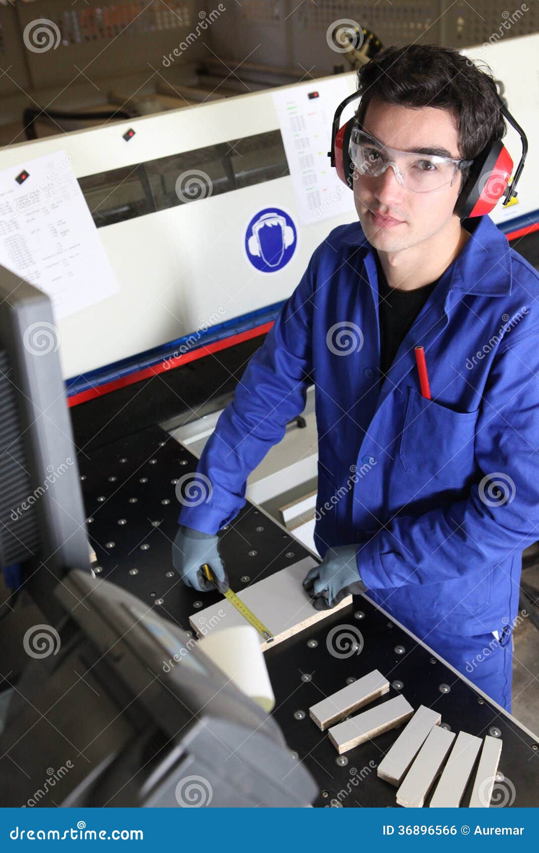 Young factory worker stock photo. Image of tool, carpentry - 36896566