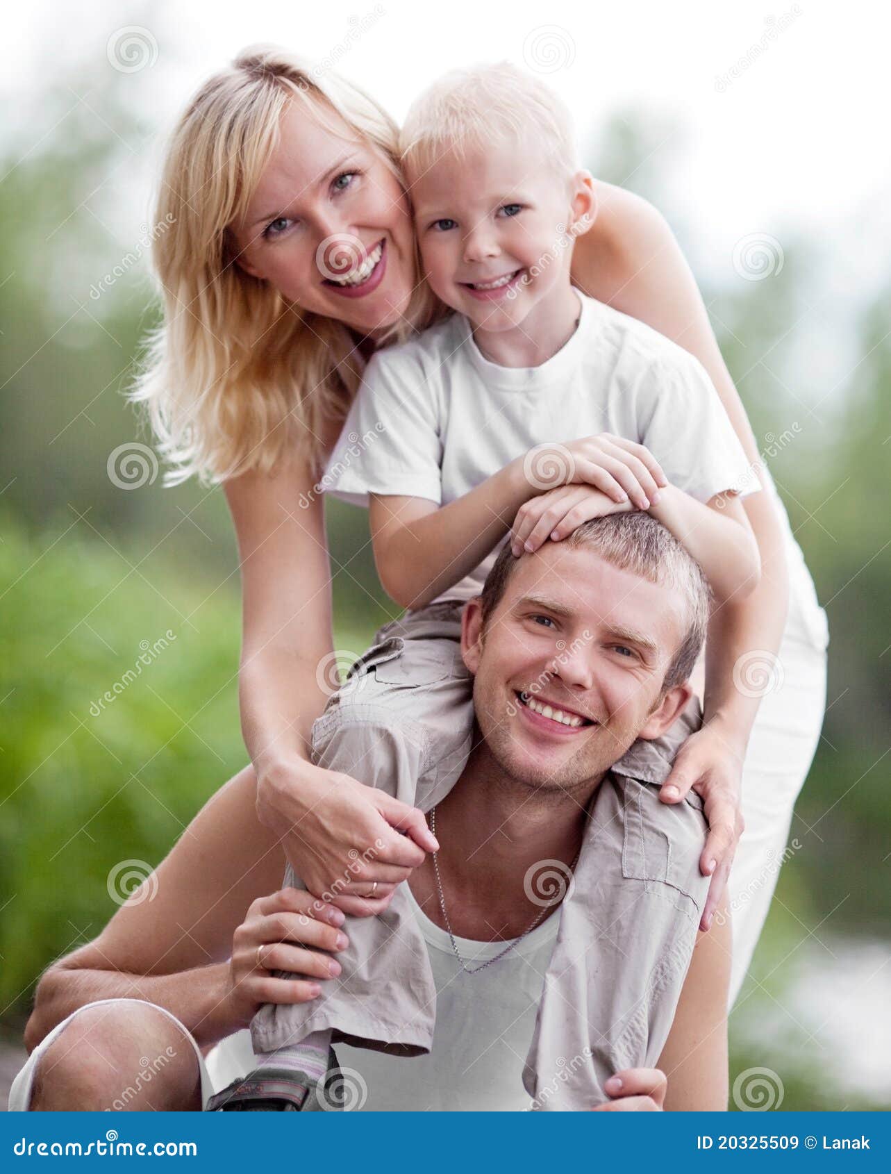 Young family stock image. Image of blond, female, joyful - 20325509