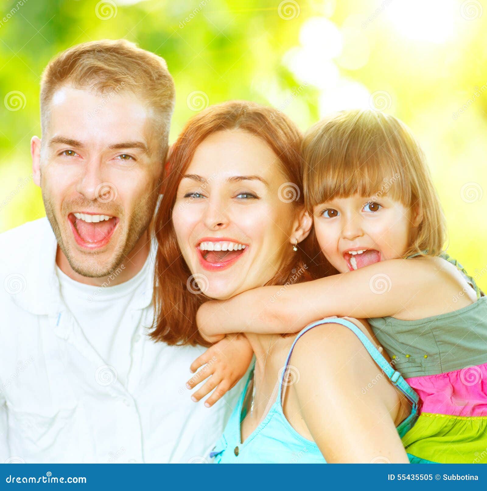 Young Family Having Fun Outdoors Stock Image - Image of park, person ...