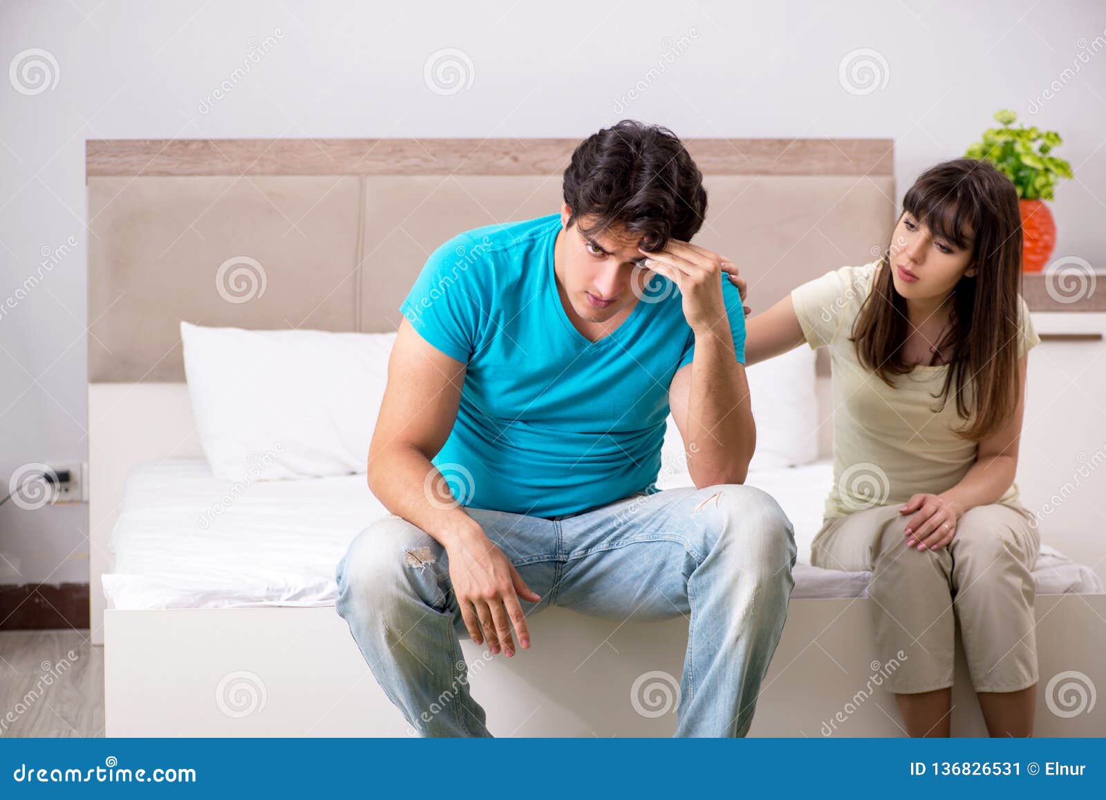 The Young Family Having Problems in Relationships Stock Image - Image ...