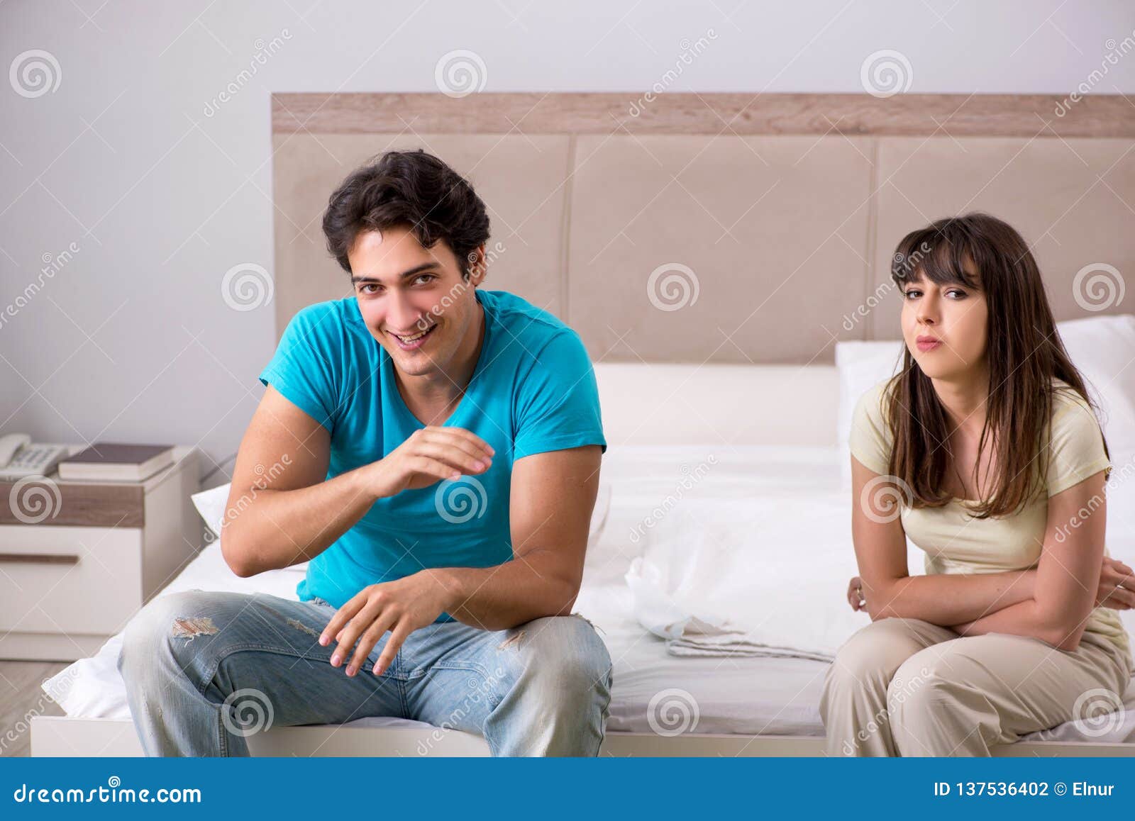 The Young Family Having Problems in Relationships Stock Photo - Image ...