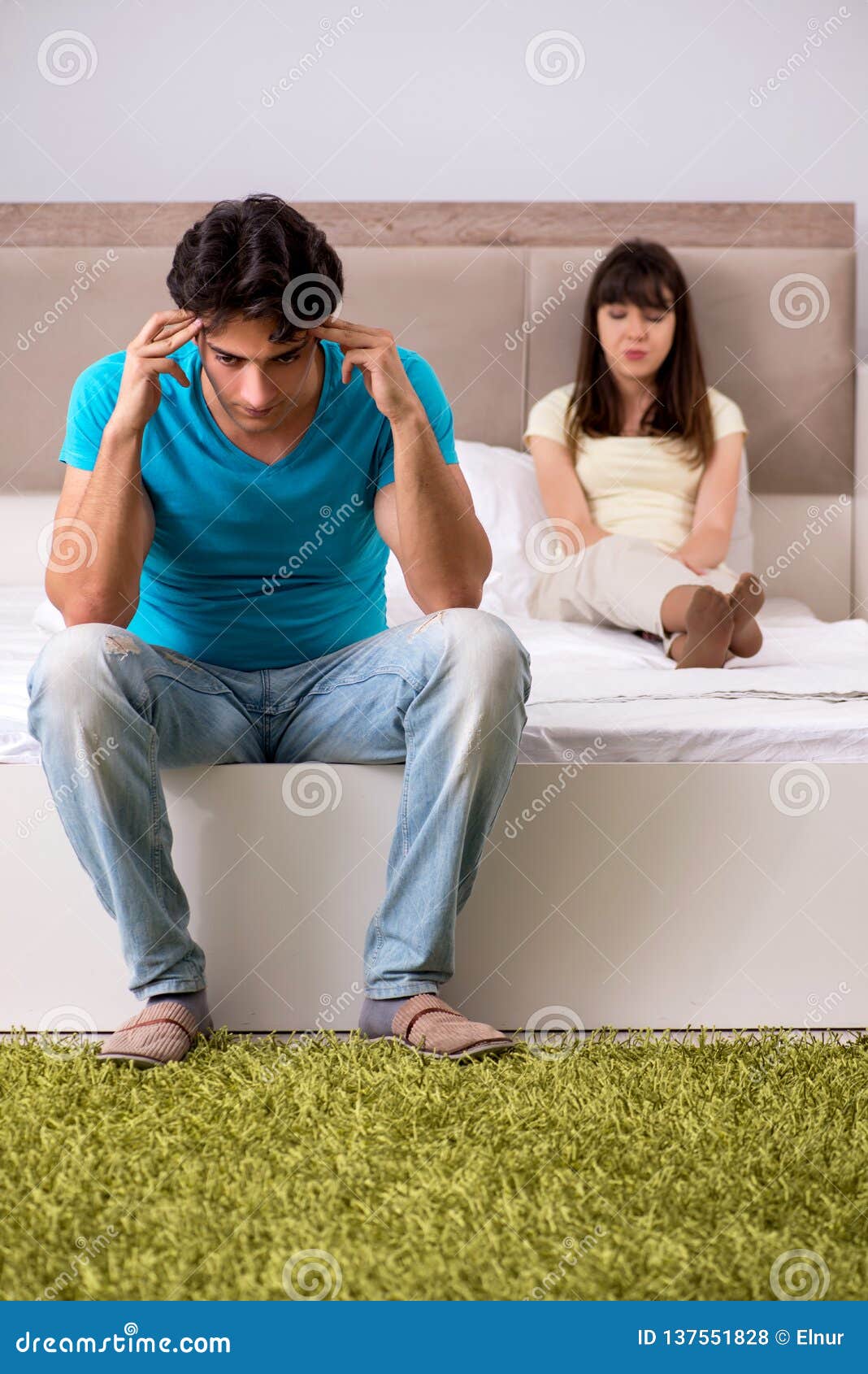 The Young Family Having Problems in Relationships Stock Photo - Image ...