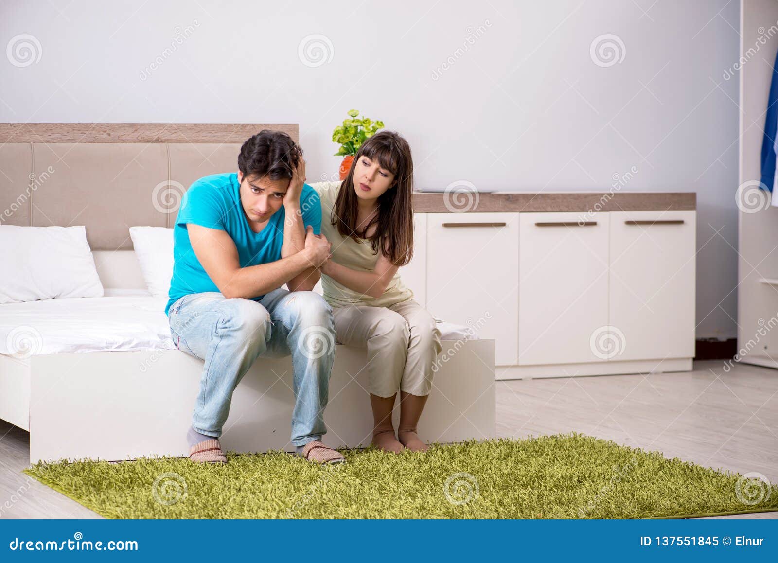 The Young Family Having Problems in Relationships Stock Image - Image ...