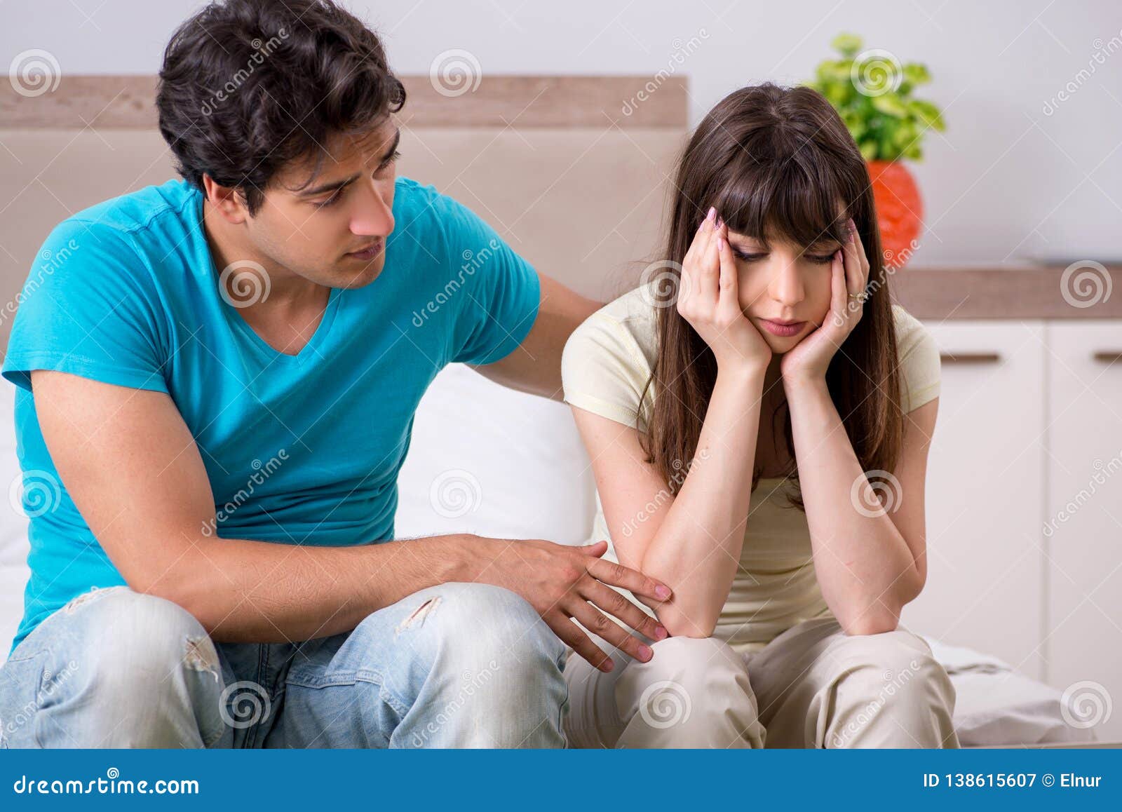 The Young Family Having Problems in Relationships Stock Image - Image ...