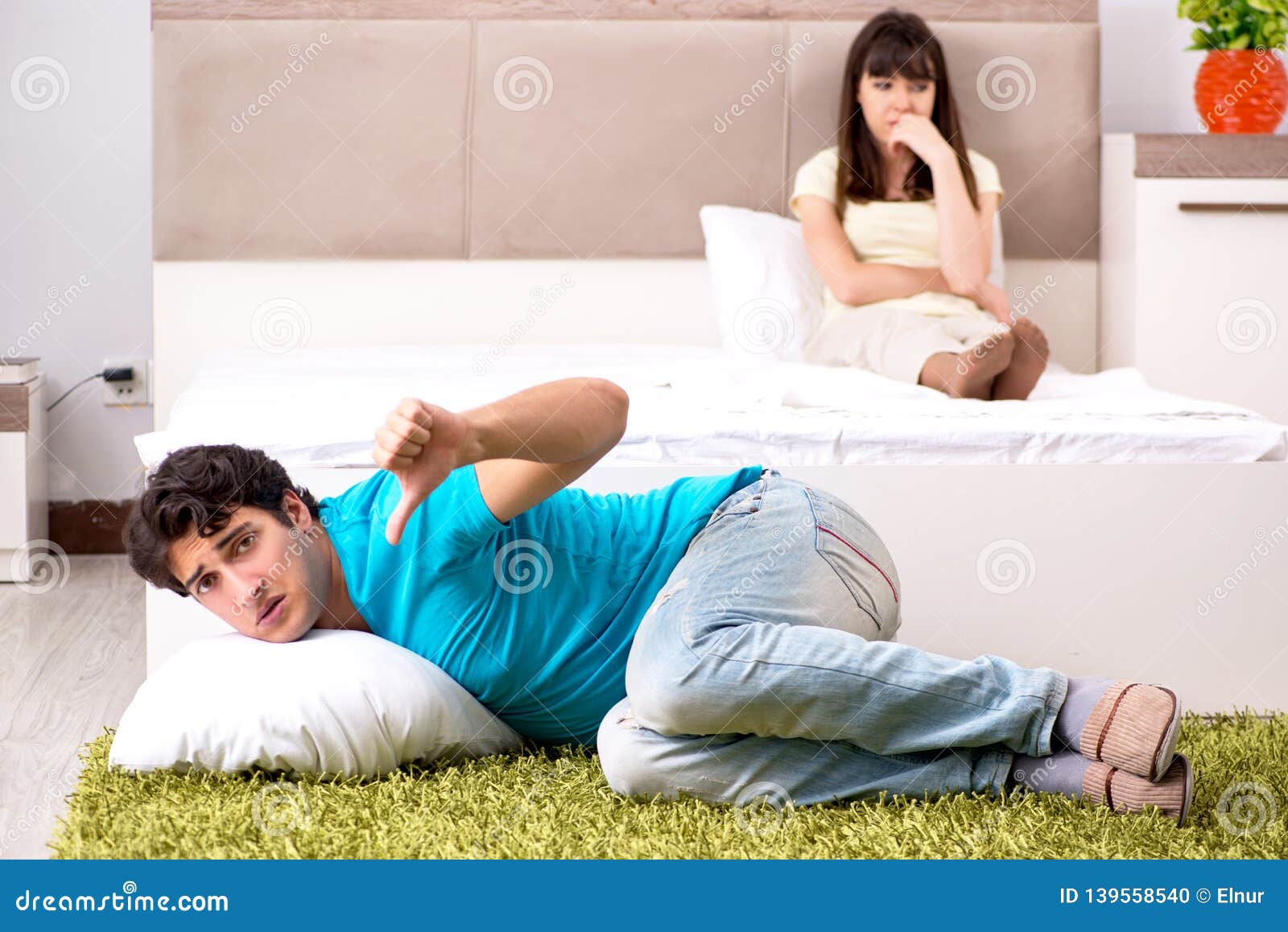 The Young Family Having Problems in Relationships Stock Photo - Image ...