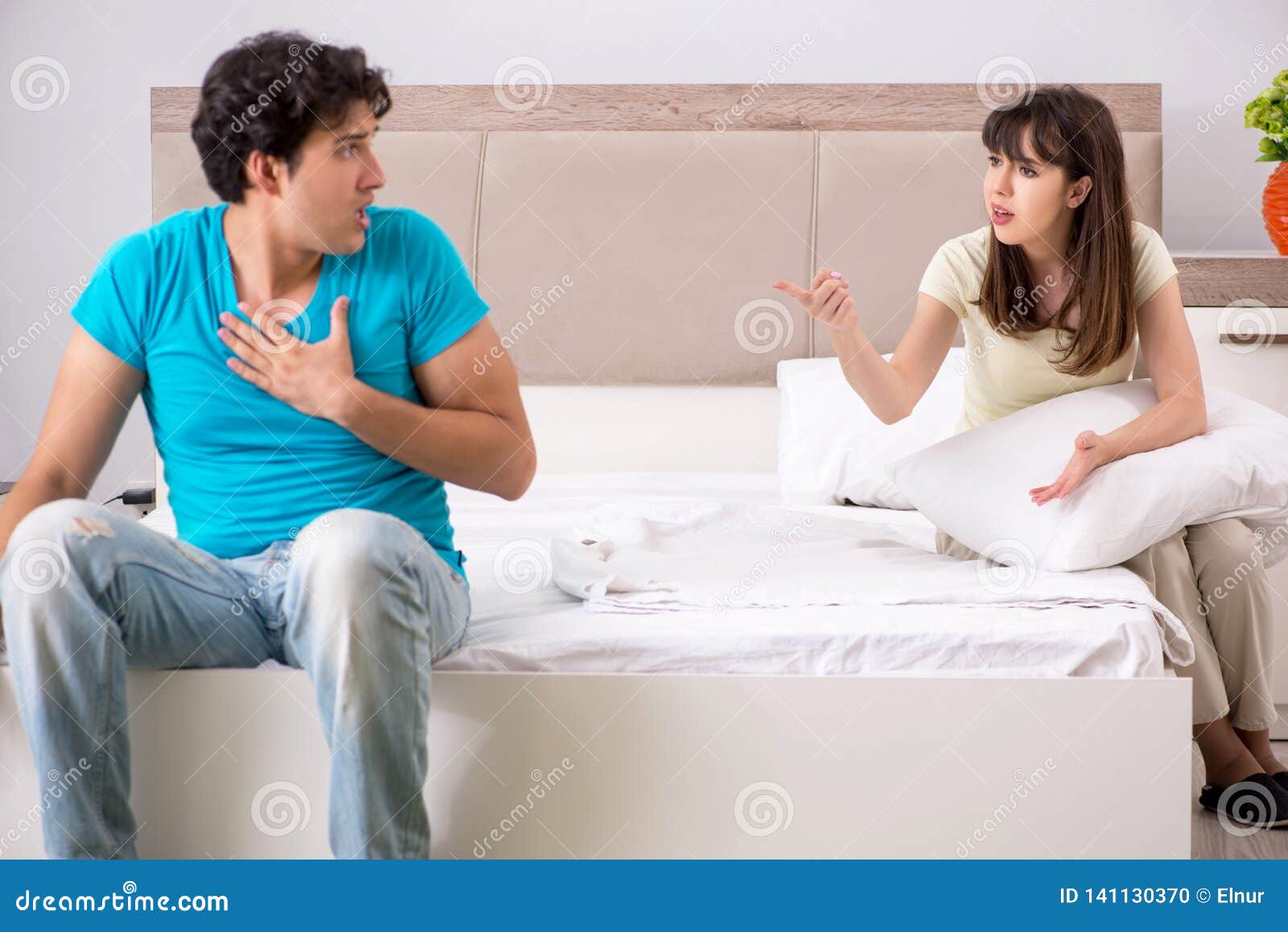 The Young Family Having Problems in Relationships Stock Photo - Image ...