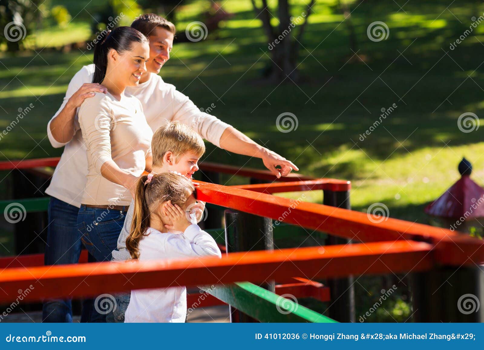 Young family pond stock photo. Image of countryside, married - 41012036