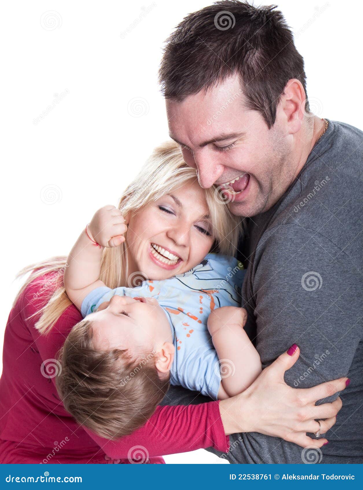 Young Family Taking a Break and Relaxing Stock Image - Image of casual ...