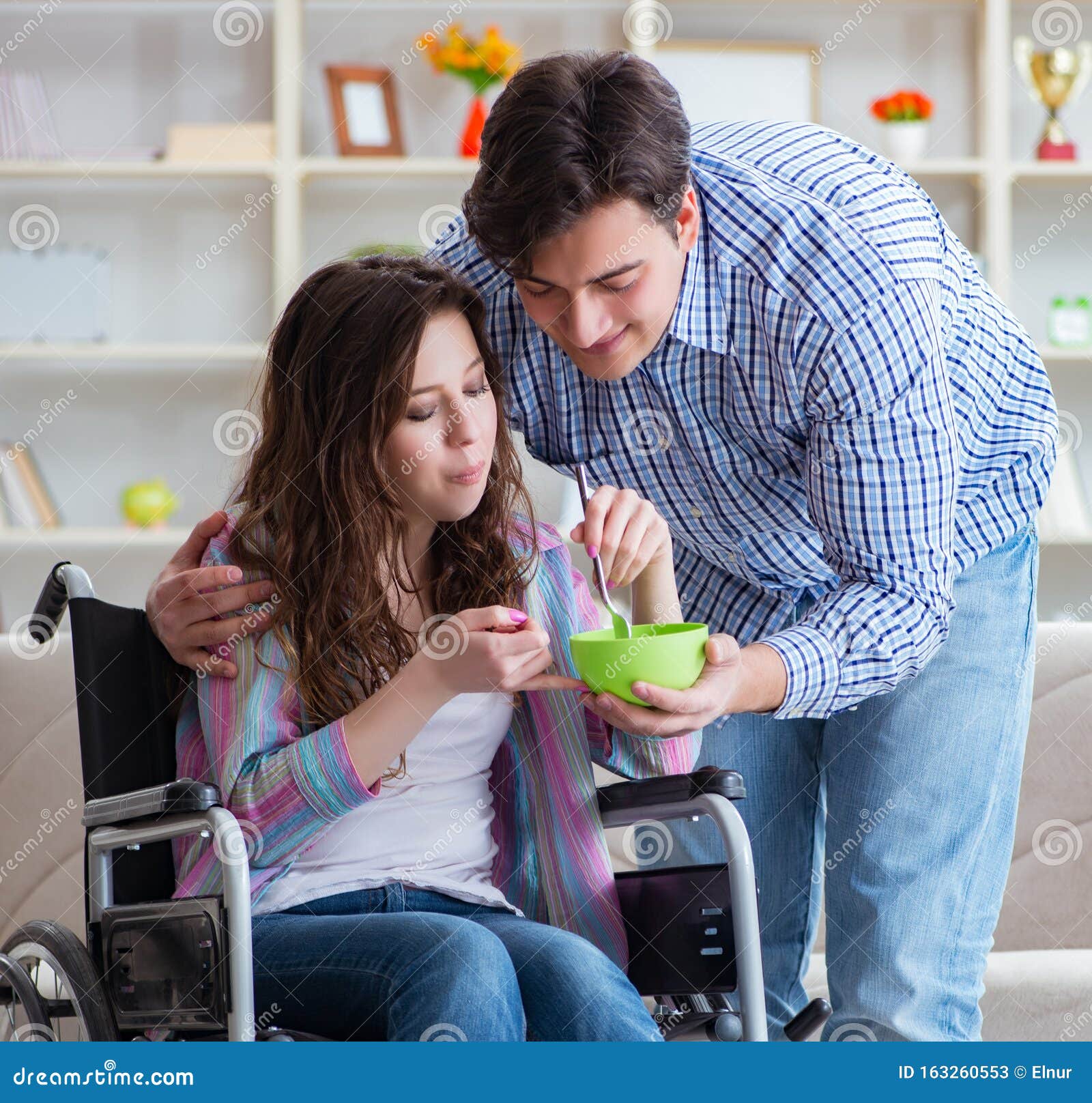 Young Family Taking Care of Each Other Stock Image - Image of carer ...