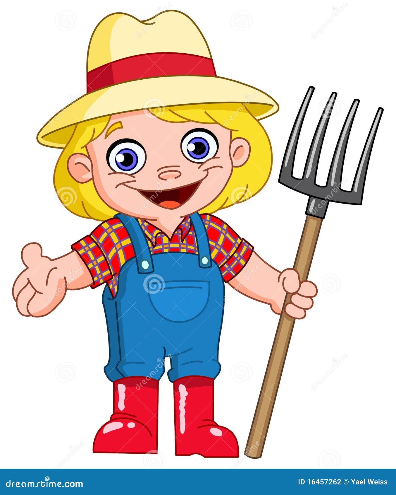 Young farmer stock vector. Illustration of career, farmer - 16457262