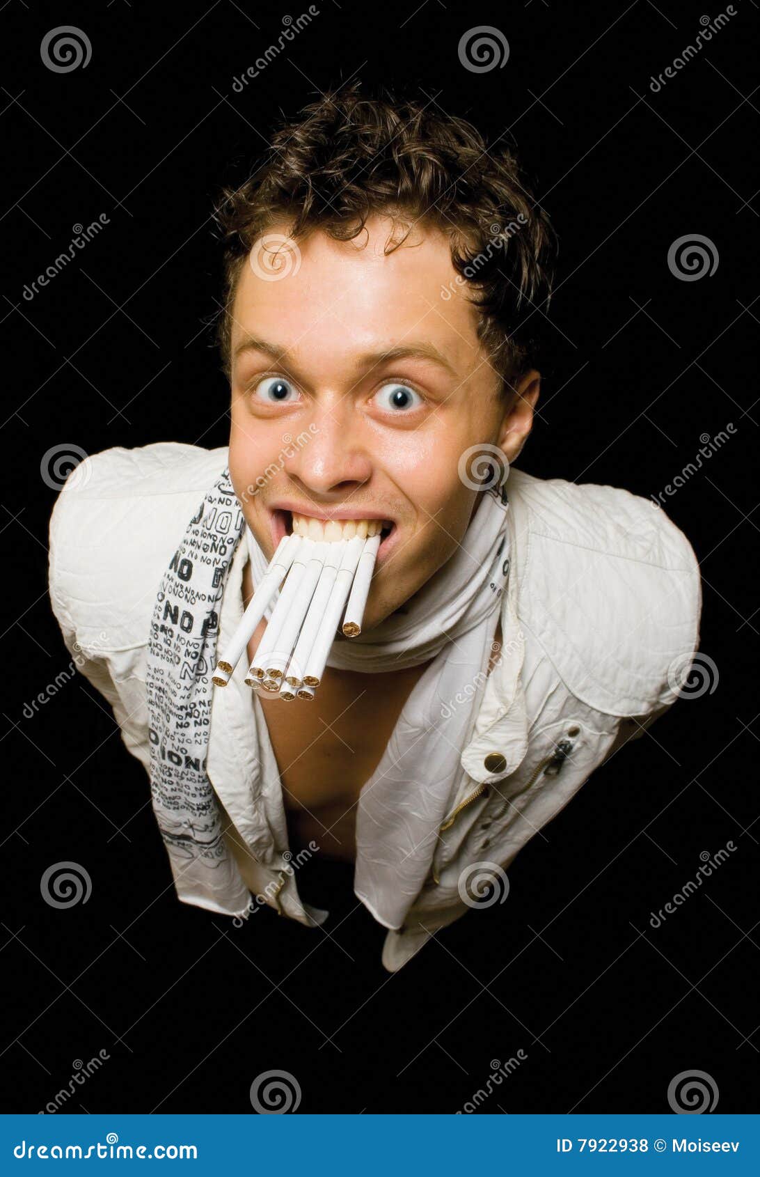 Young Fashion Man Smoking a Lot of Cigarettes Stock Photo - Image of ...