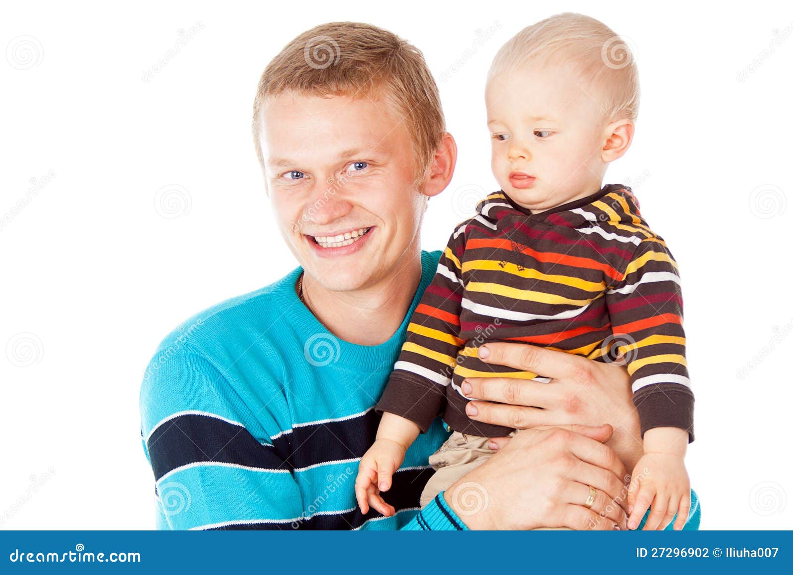 Young father with baby stock photo. Image of joyful, little - 27296902