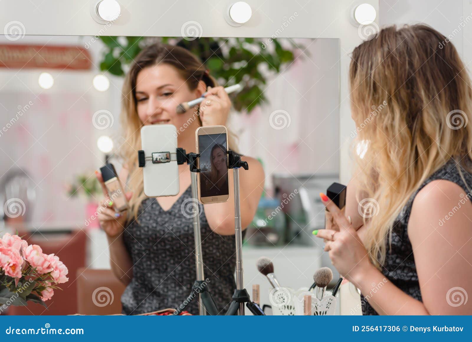 Makeup master class stock photo. Image of cosmetology - 256417306