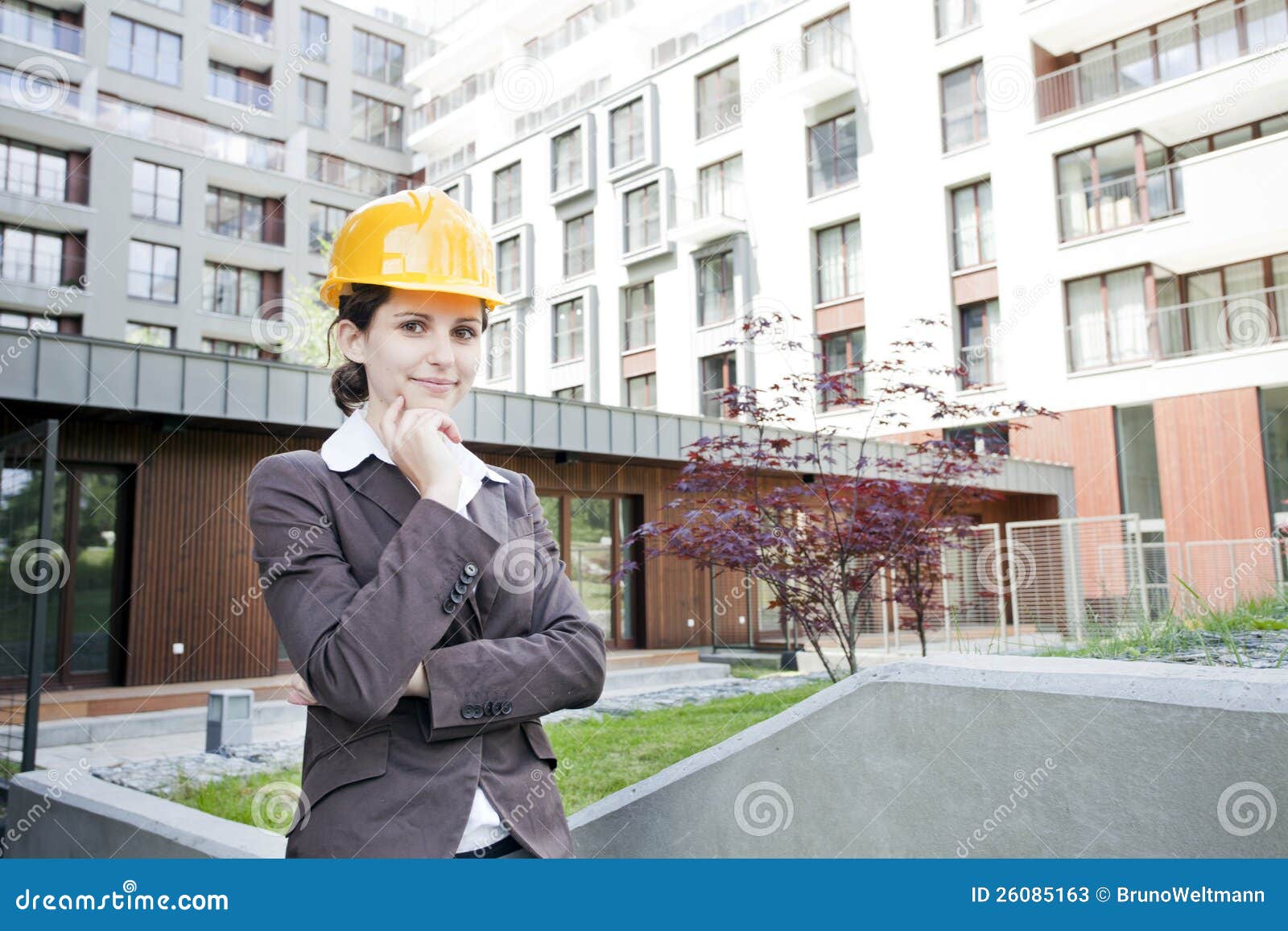 Young Female Construction Engineer Stock Image - Image of occupation ...