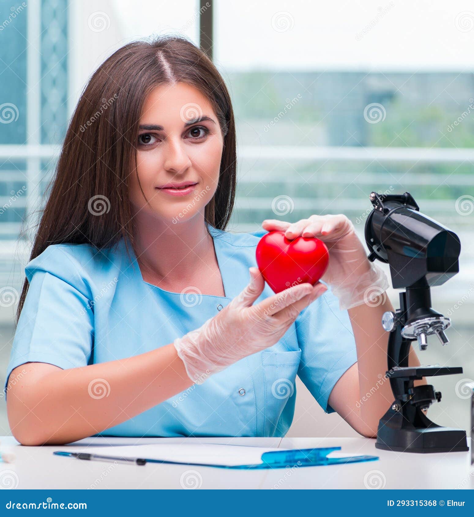 Young Female Doctor Working in the Lab Stock Photo - Image of nurse ...