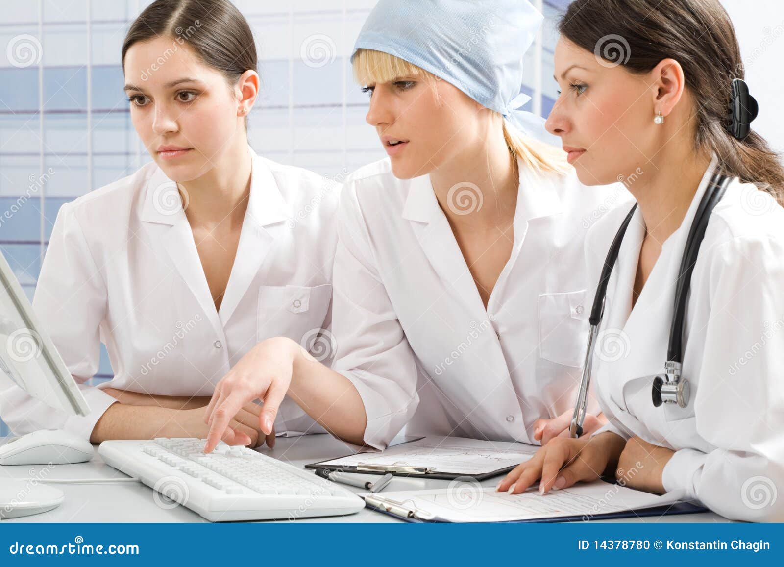 Young female doctors stock photo. Image of colleagues - 14378780