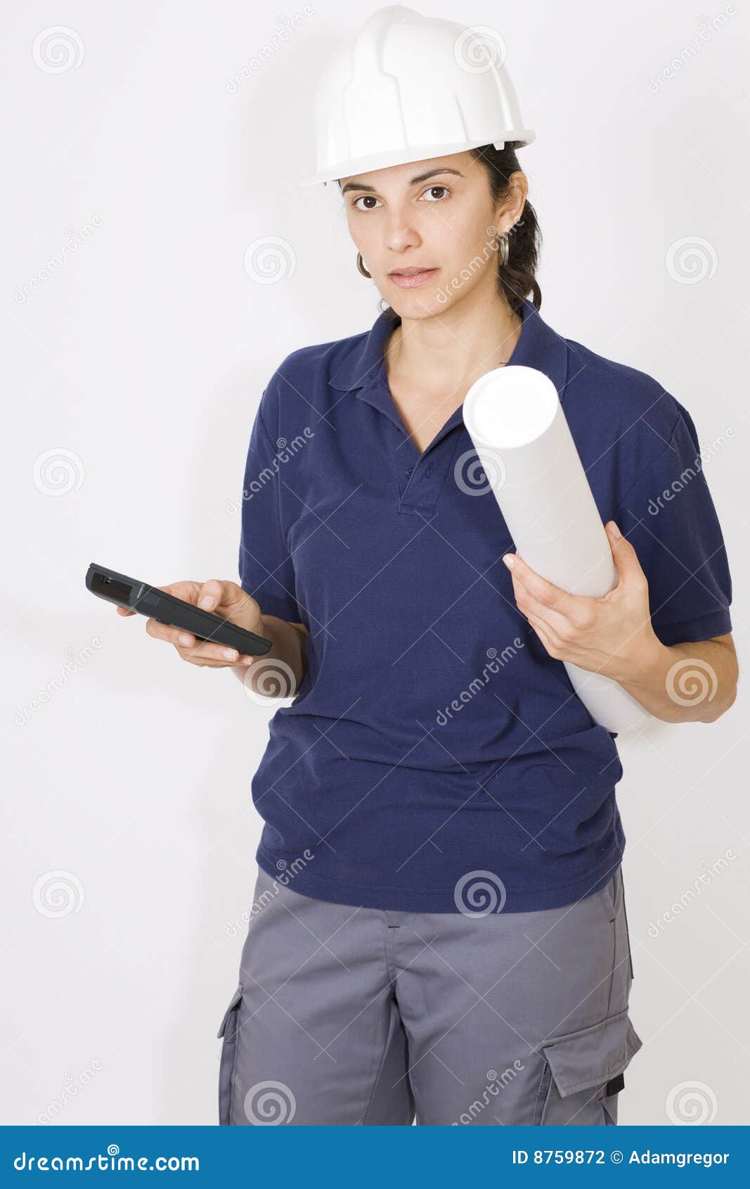 Young female engineer stock photo. Image of architect - 8759872