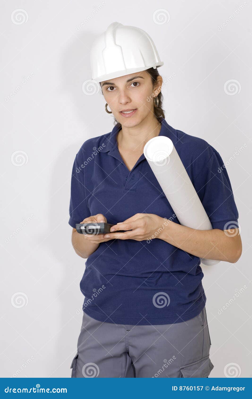 Young female engineer stock image. Image of occupation - 8760157