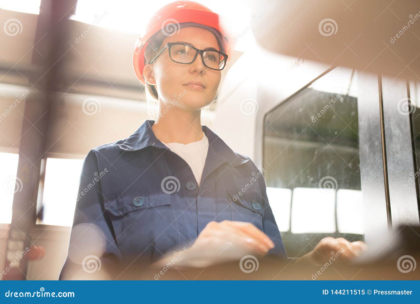 Looking through data stock image. Image of industrial - 144211515