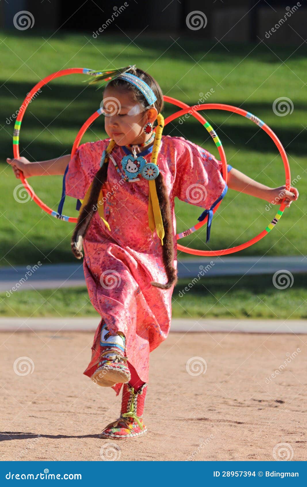 Young Female Hoop Dancer editorial stock image. Image of color - 28957394