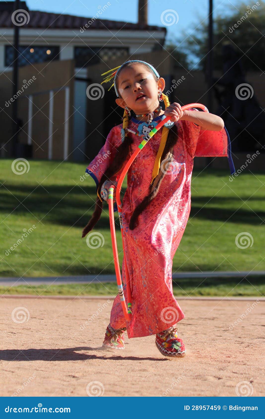 Young Female Hoop Dancer editorial stock image. Image of arizona - 28957459