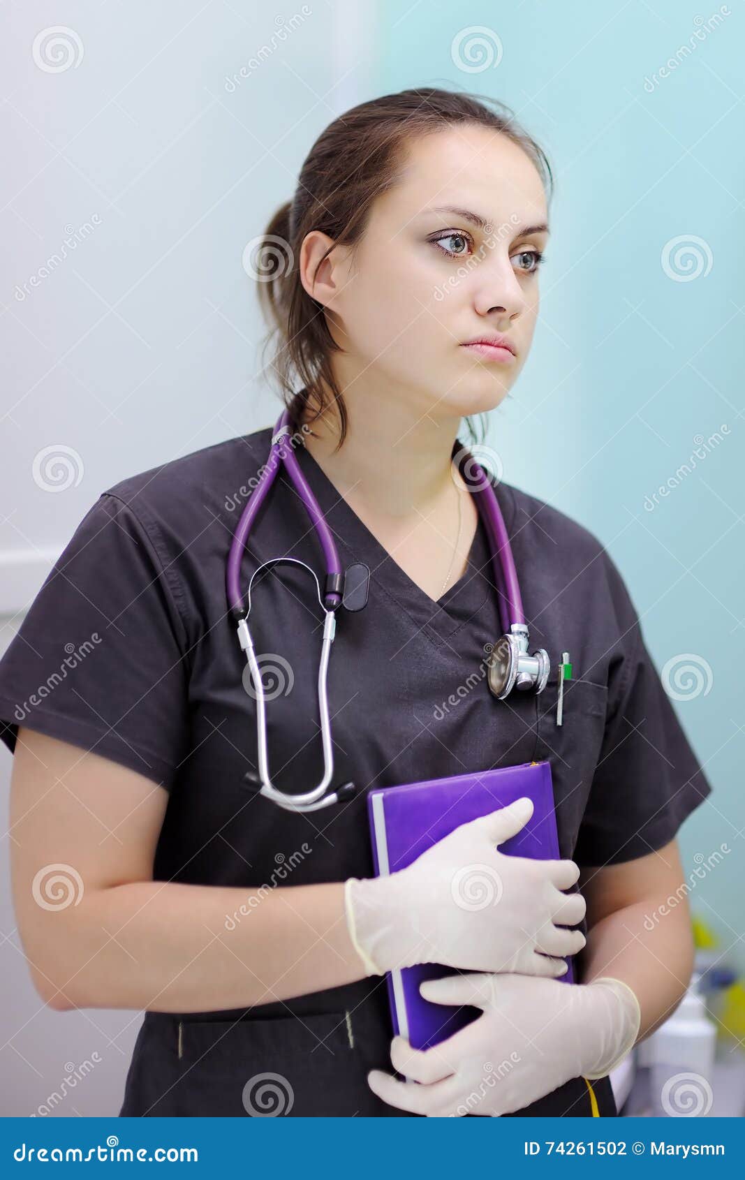 Young Female Medical Worker Stock Photo - Image of practitioner, adult ...