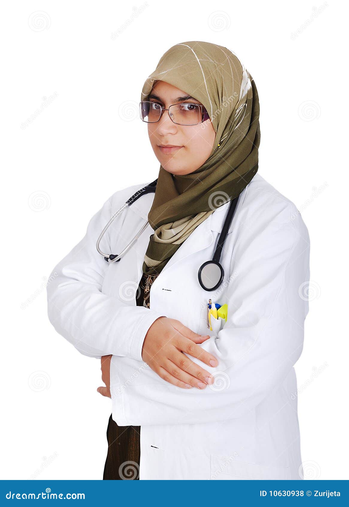 Muslim Doctor Before Injection Stock Photography | CartoonDealer.com ...