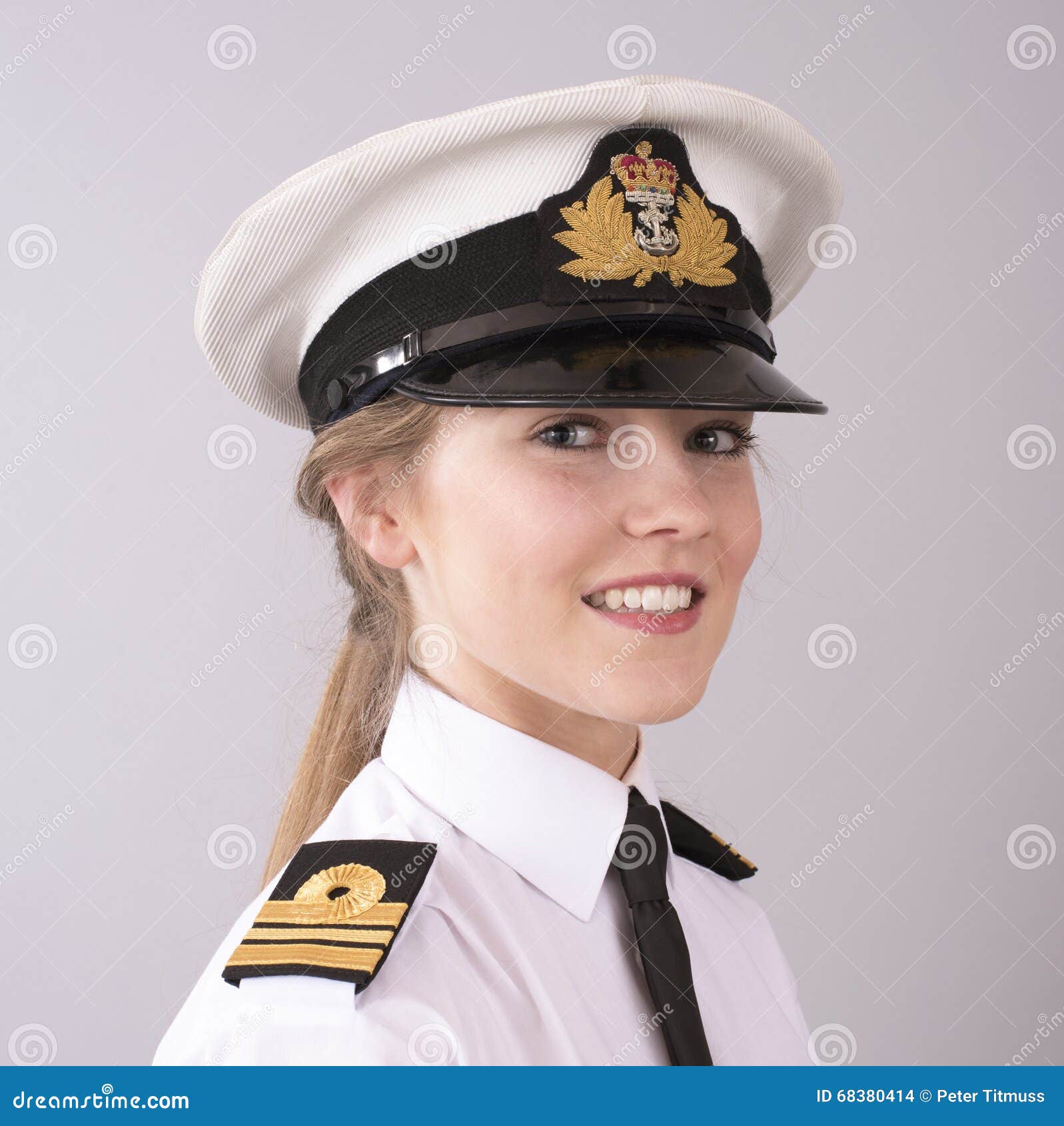 Young female naval officer stock photo. Image of military - 68380414