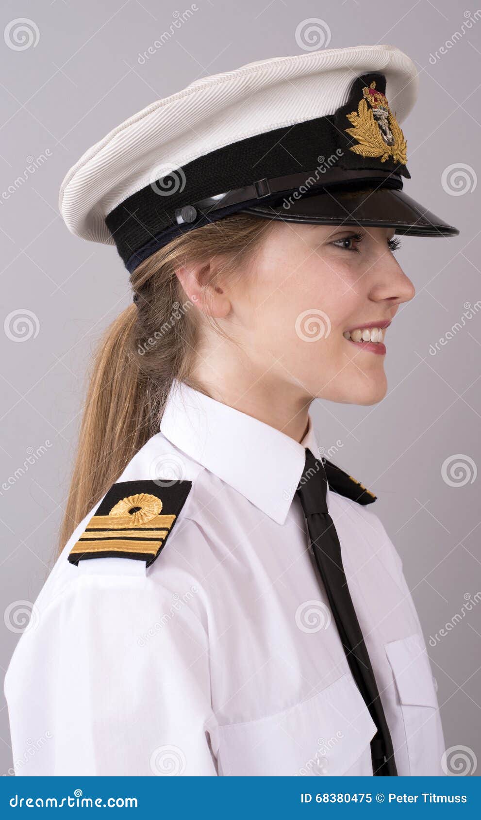 Young female naval officer stock image. Image of high - 68380475