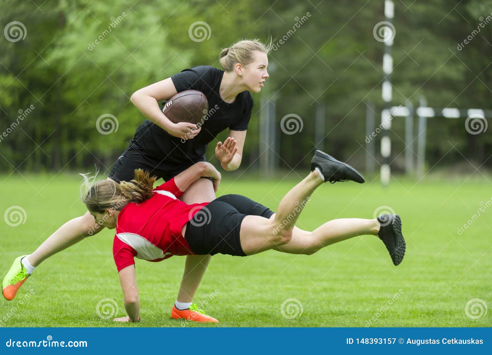 The Young Female Rugby Player on Green Backround Stock Image - Image of ... The Young Female Rugby Player on Green Backround Stock Image - Image of ...