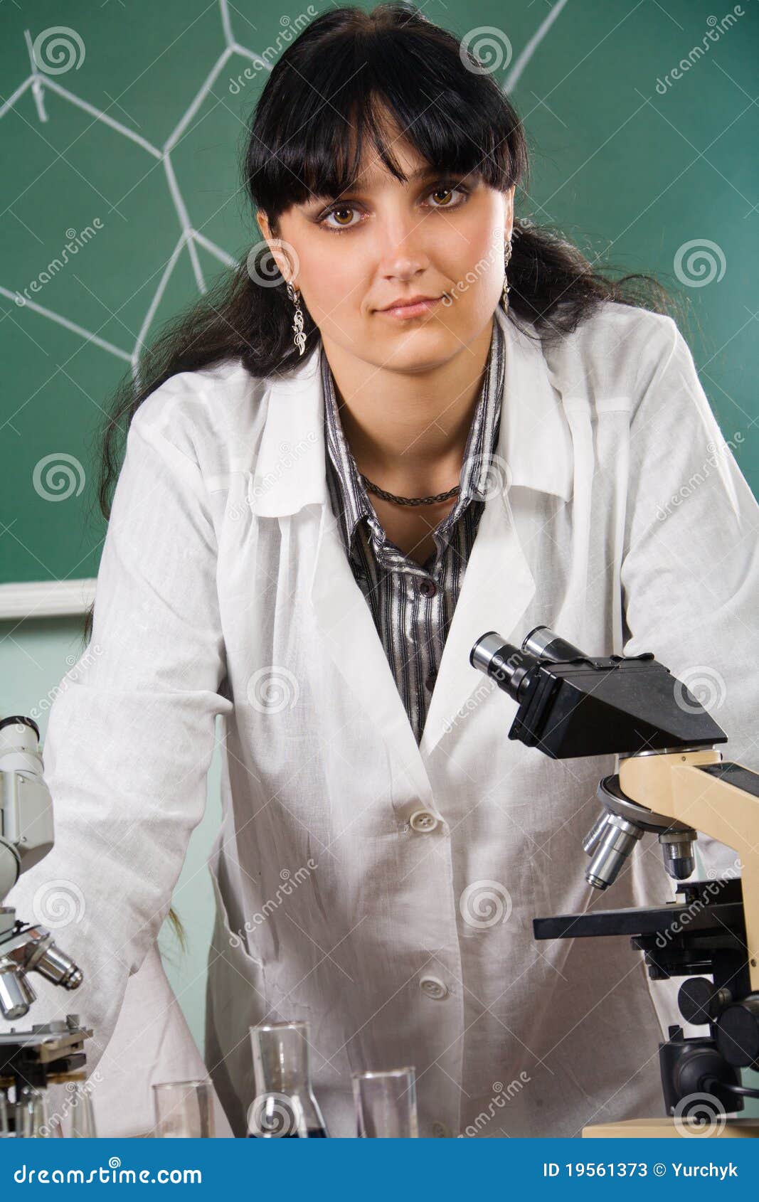 Young Female Scientist in a Lab Stock Image - Image of analyzing ... Young Female Scientist in a Lab Stock Image - Image of analyzing ...