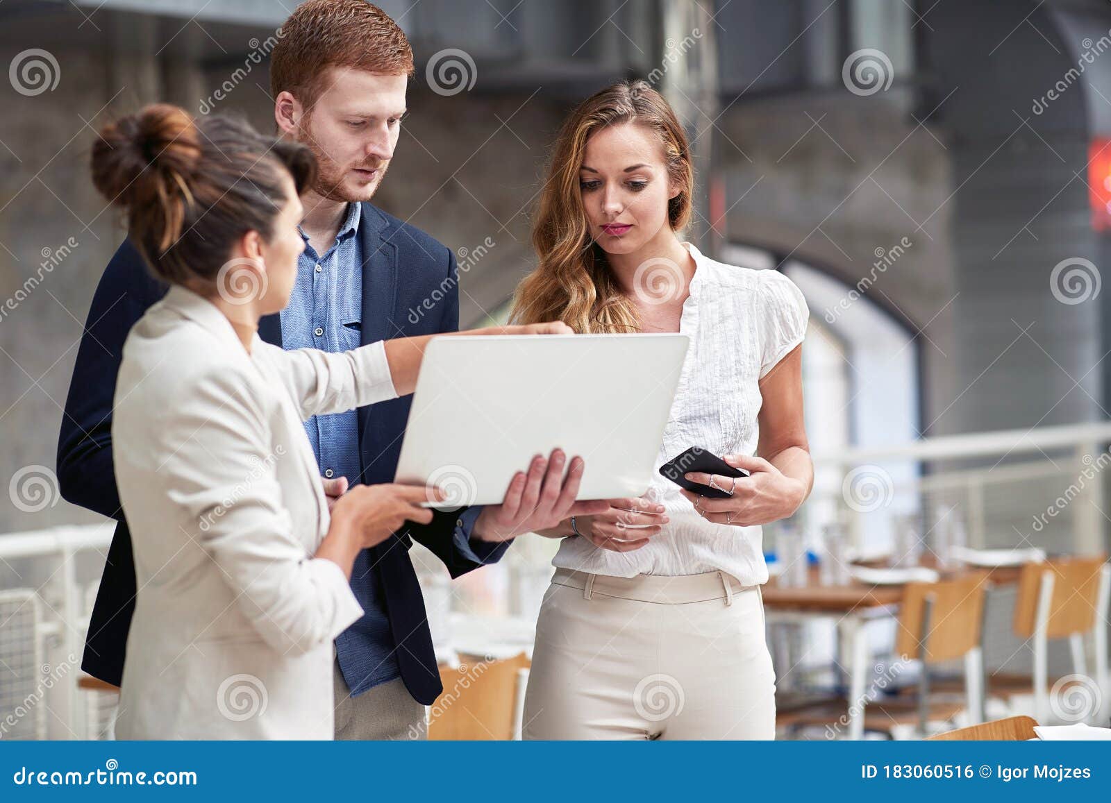 Explaining Business Chart Royalty-Free Stock Photography ...