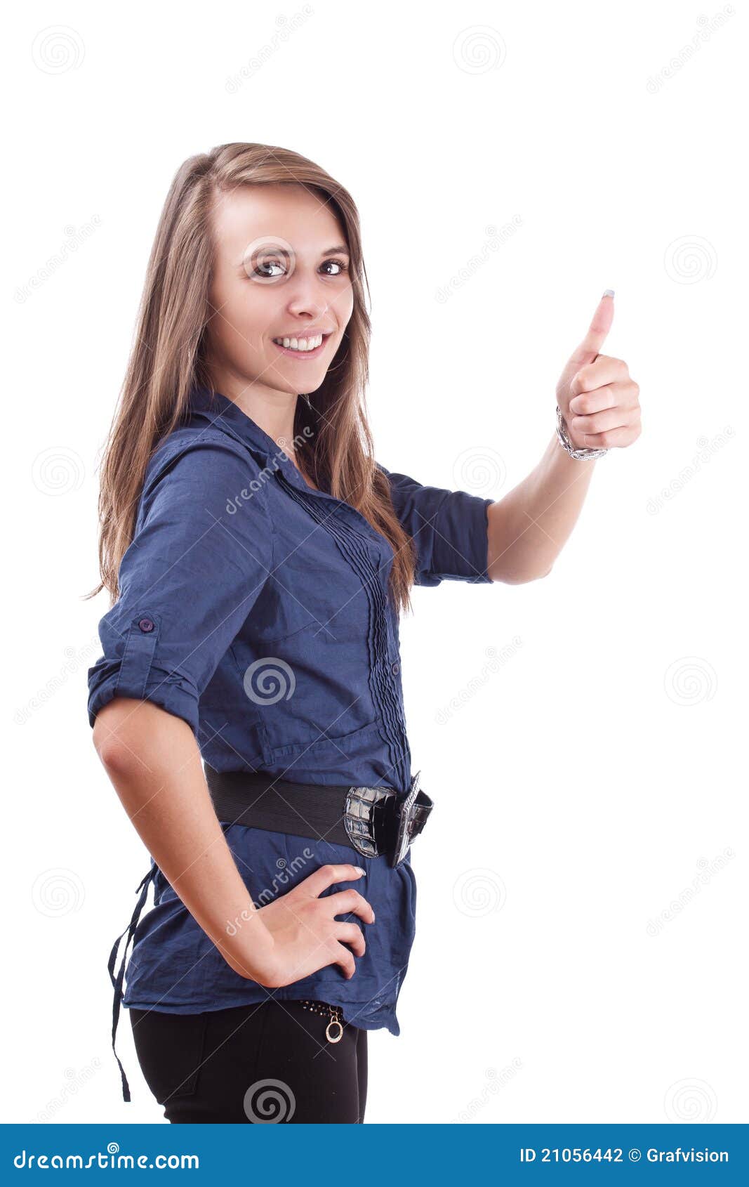 Young female showing ok stock photo. Image of closeup - 21056442