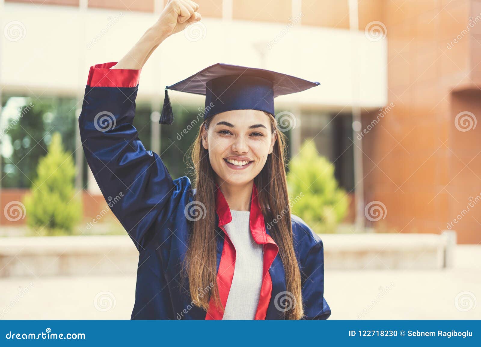 Young Female Student Graduating from University Stock Photo - Image of ...