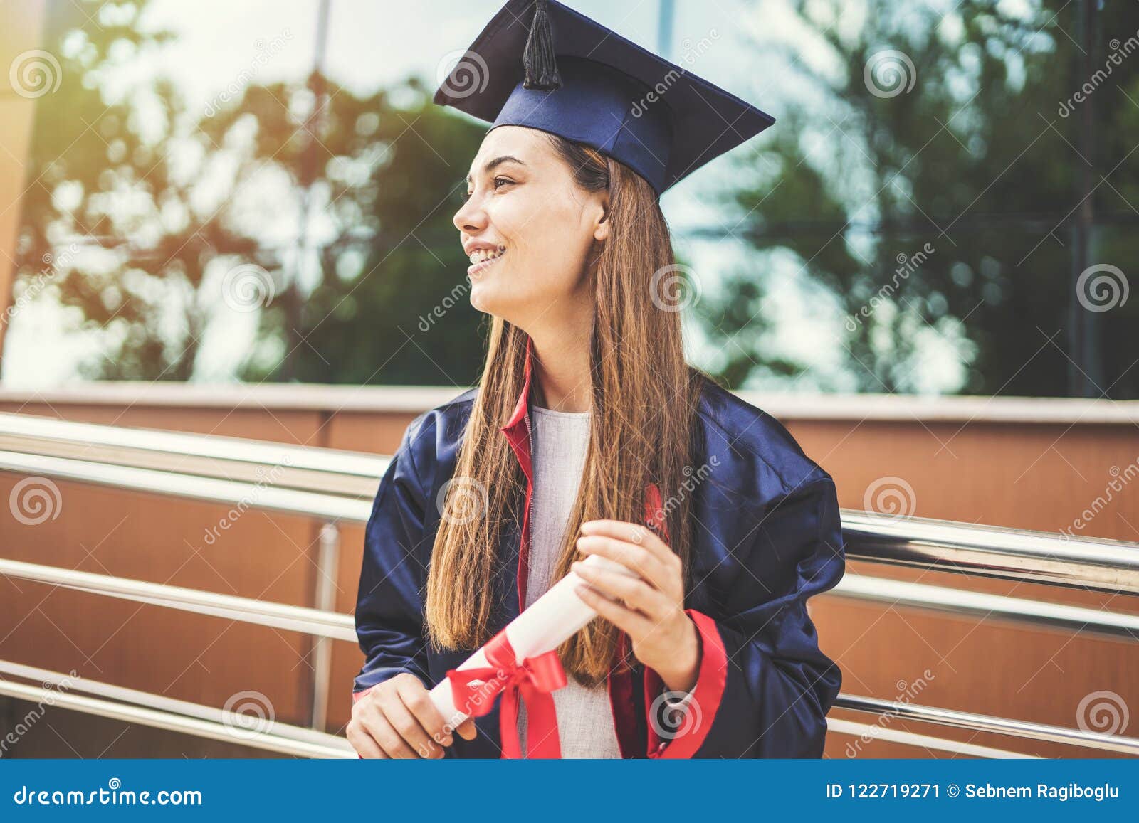 Young Female Student Graduating from University Stock Image - Image of ...