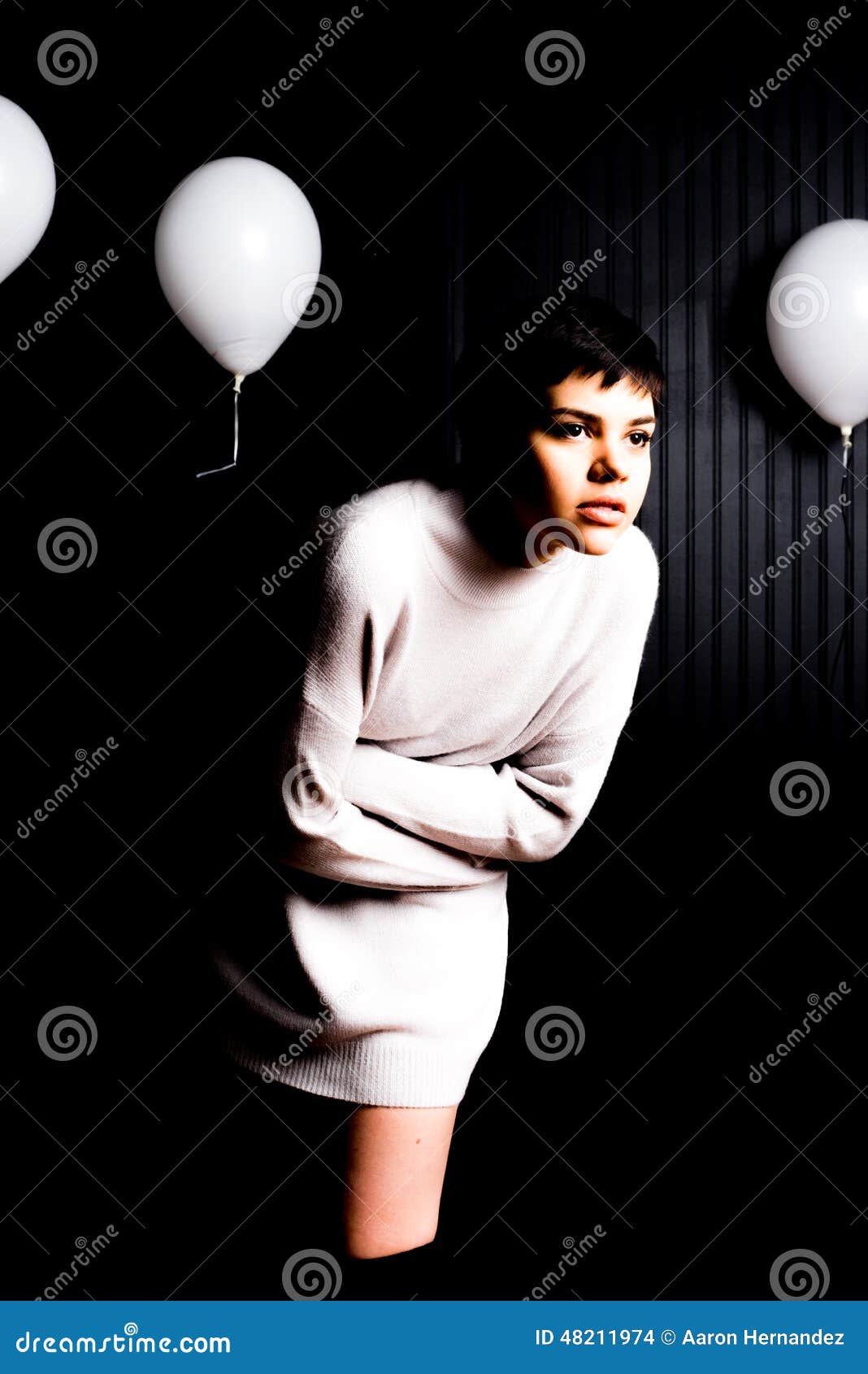 Young Female with Subdued Expression Stock Photo - Image of beauty ...